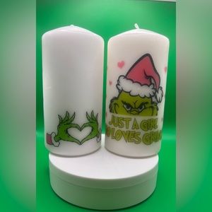 Accents | Grinch Christmas Candle | Poshmark